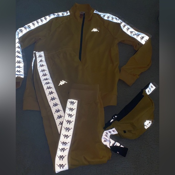Kappa | Jackets & Coats | Exclusive Kappa Yellow Reflective Tracksuit ...